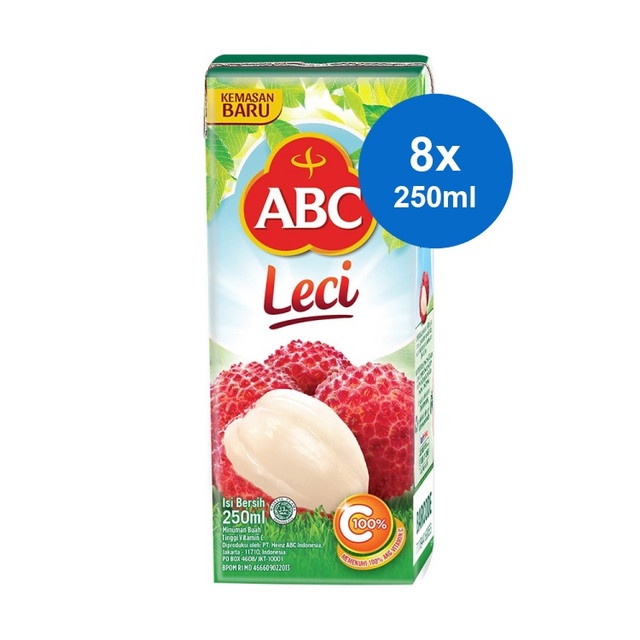 Jual ABC Minuman Buah Leci 250 mL x 8 | Shopee Indonesia