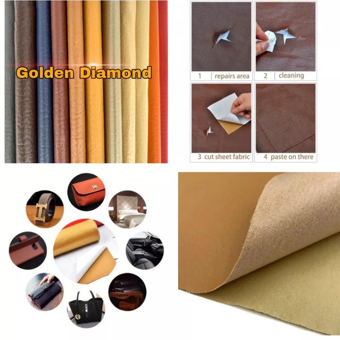 Jual Sticker Kulit Sofa Tambal Kursi Sticker leather 20 x 120 jok tas ...