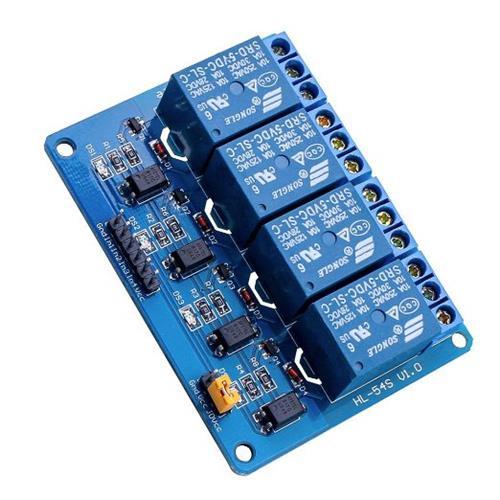 Jual RELAY 5V 4 CHANNEL OUTPUT 250VAC 30VDC 10A WITH OPTOCUPLER MODUL ...