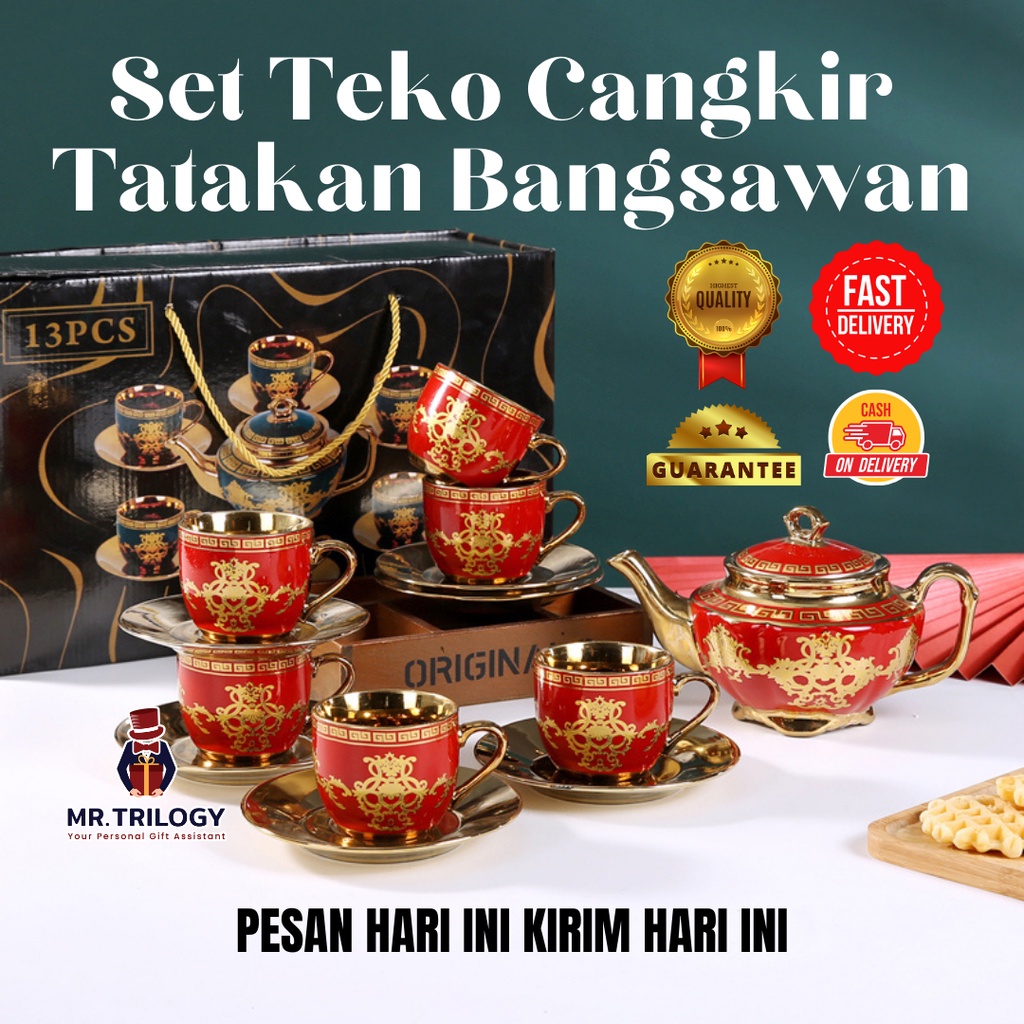 Jual Souvenir Cangkir Kopi Set Keramik BANGSAWAN 220ml Kado Pernikahan ...