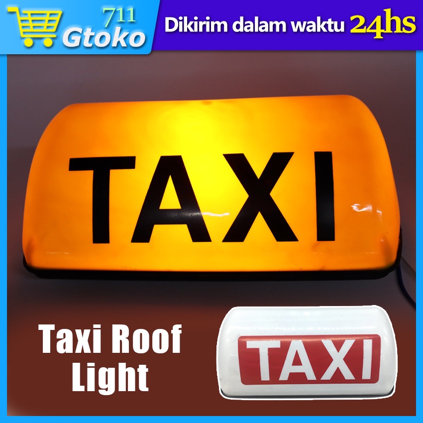 Jual Lampu LED Taksi Sign Light Taxi Lampu Tanda Atap Mobil | Shopee ...