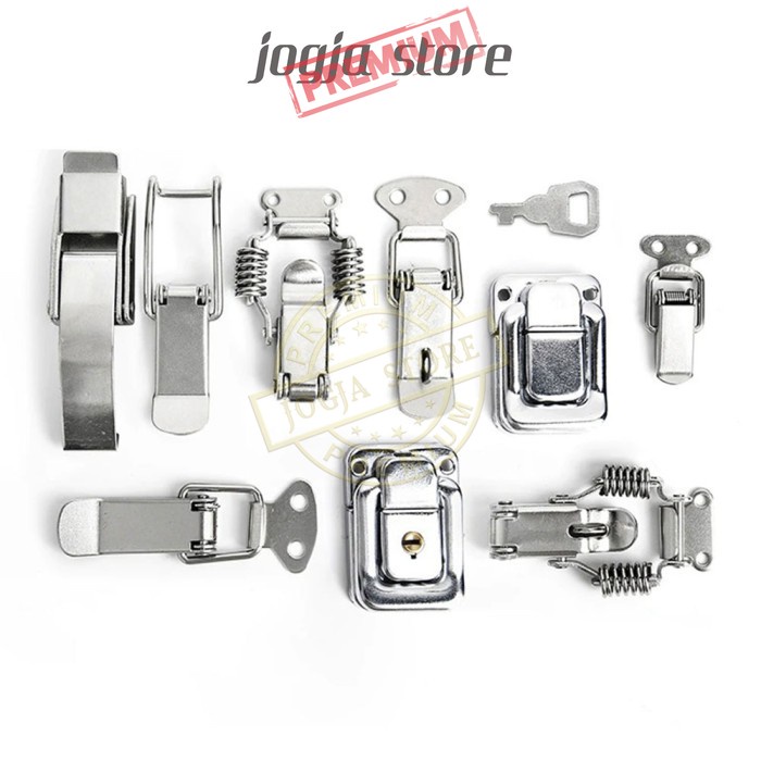 Jual Kancing Pengait Pegas Spring Loaded Toggle Clamp Pengunci Box ...