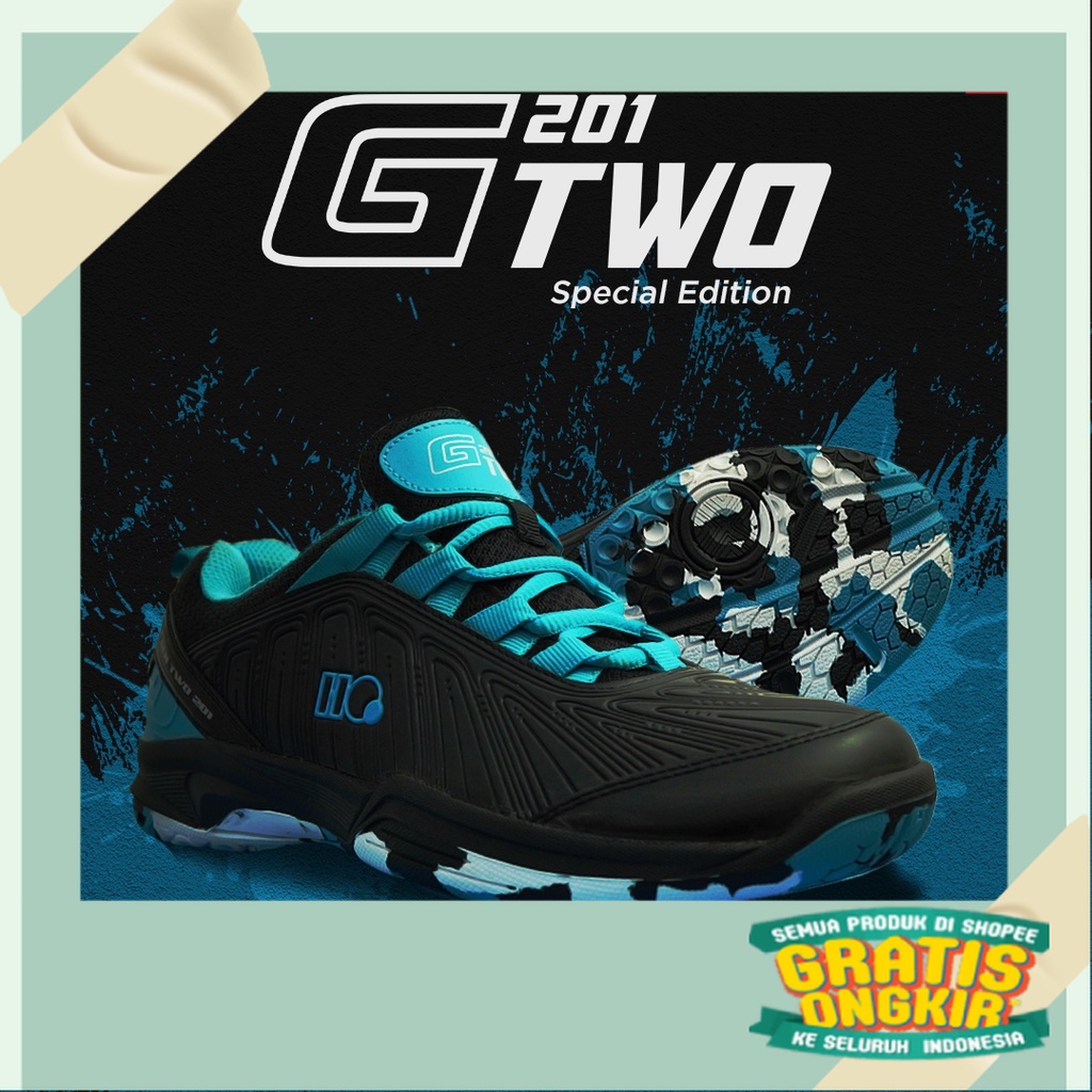 Jual Hi-Qua Sepatu Badminton Bulutangkis G-Two Special Edition Shadow ...
