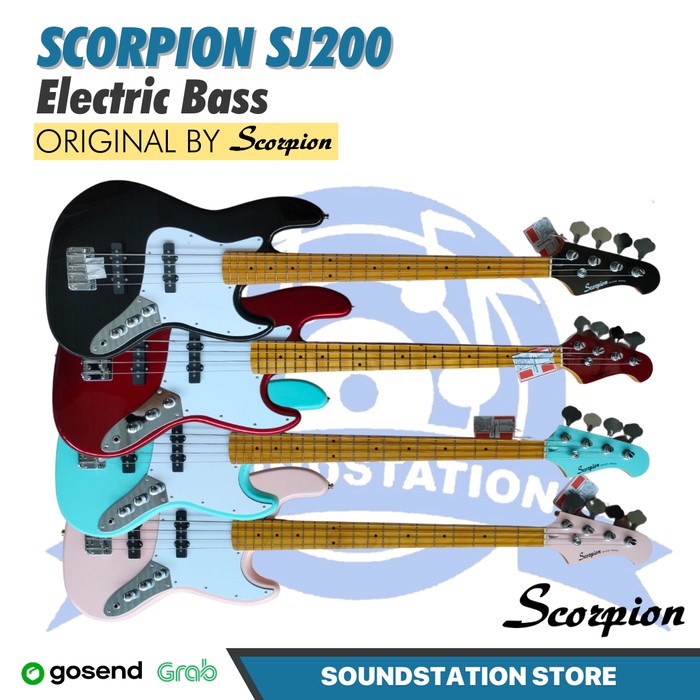 Jual SCORPION SJ200 Electric Bass Guitar | Gitar Listrik Elektrik Jazz ...