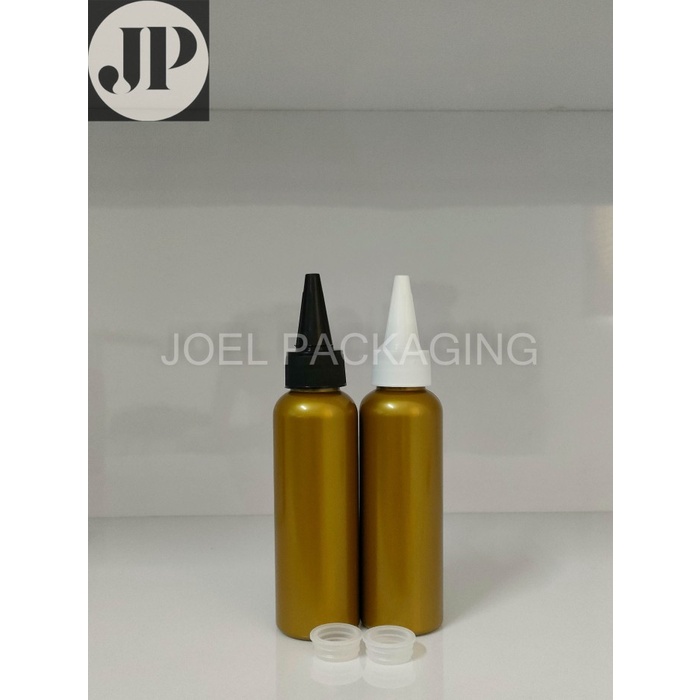 Jual Botol Br 100 Ml Gold Tutup Kerucut Putih Hitam Botol Tinta 100Ml Pet - Putih 19 | Shopee ...