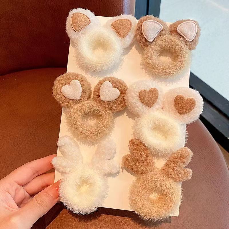 Jual Ikat Rambut Pola Kartun Korea/Ikat Rambut Lucu Terbaru | Shopee ...