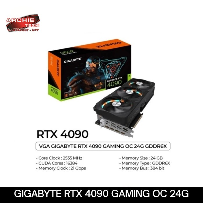 Jual VGA GIGABYTE RTX 4090 GAMING OC 24G GDDR6X VGA RTX4090 | Shopee ...