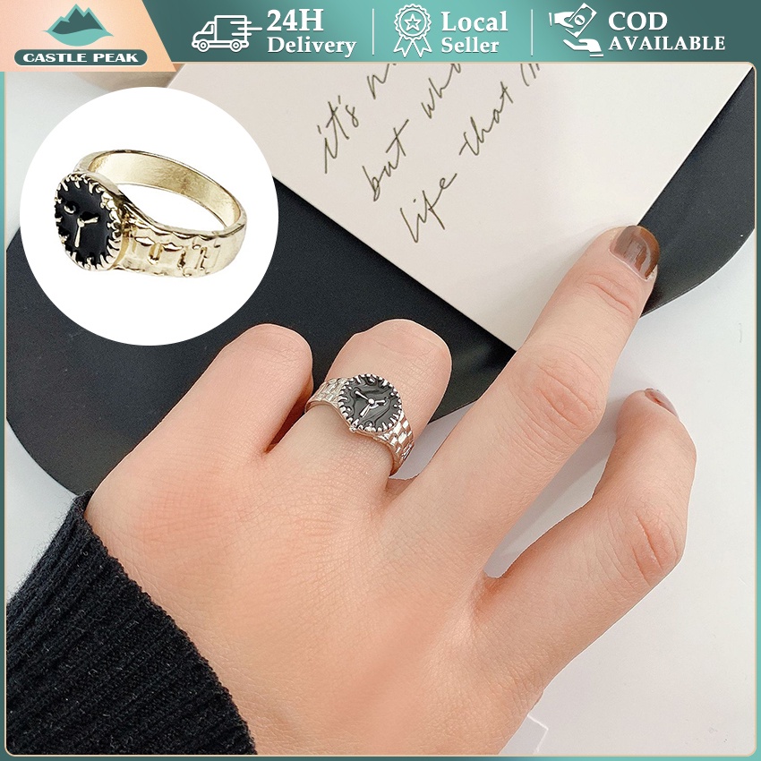 Jual Cincin Jam Tangan Jari Korean Simple Ins Wind Watch Style Design ...