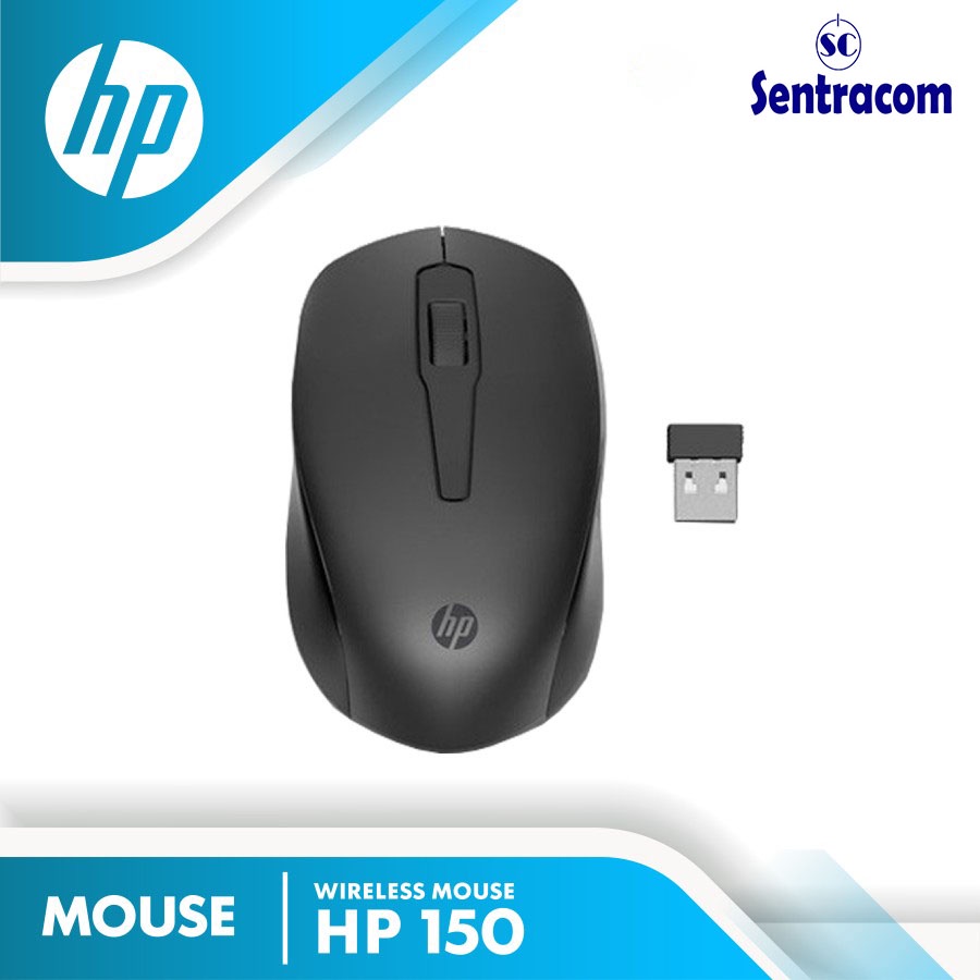 Jual Mouse Wireless HP 150 1600DPI 2.4GHz Mouse | Shopee Indonesia