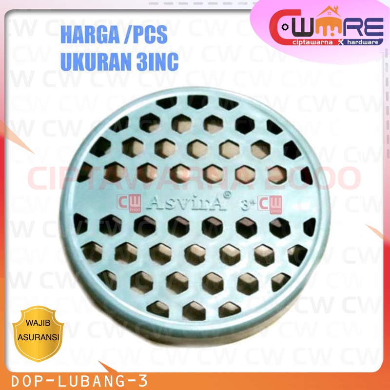 Jual Dop Pipa Bolong Saringan Tutup Pipa Lubang Ukuran 3" Inch - CwTc ...
