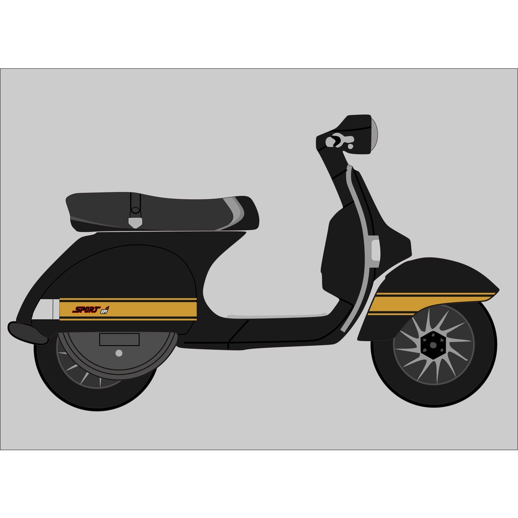 Jual CUTTING STIKER VESPA PX VESPA EXCEL VESPA EXCLUSIVE VESPA STRADA ...