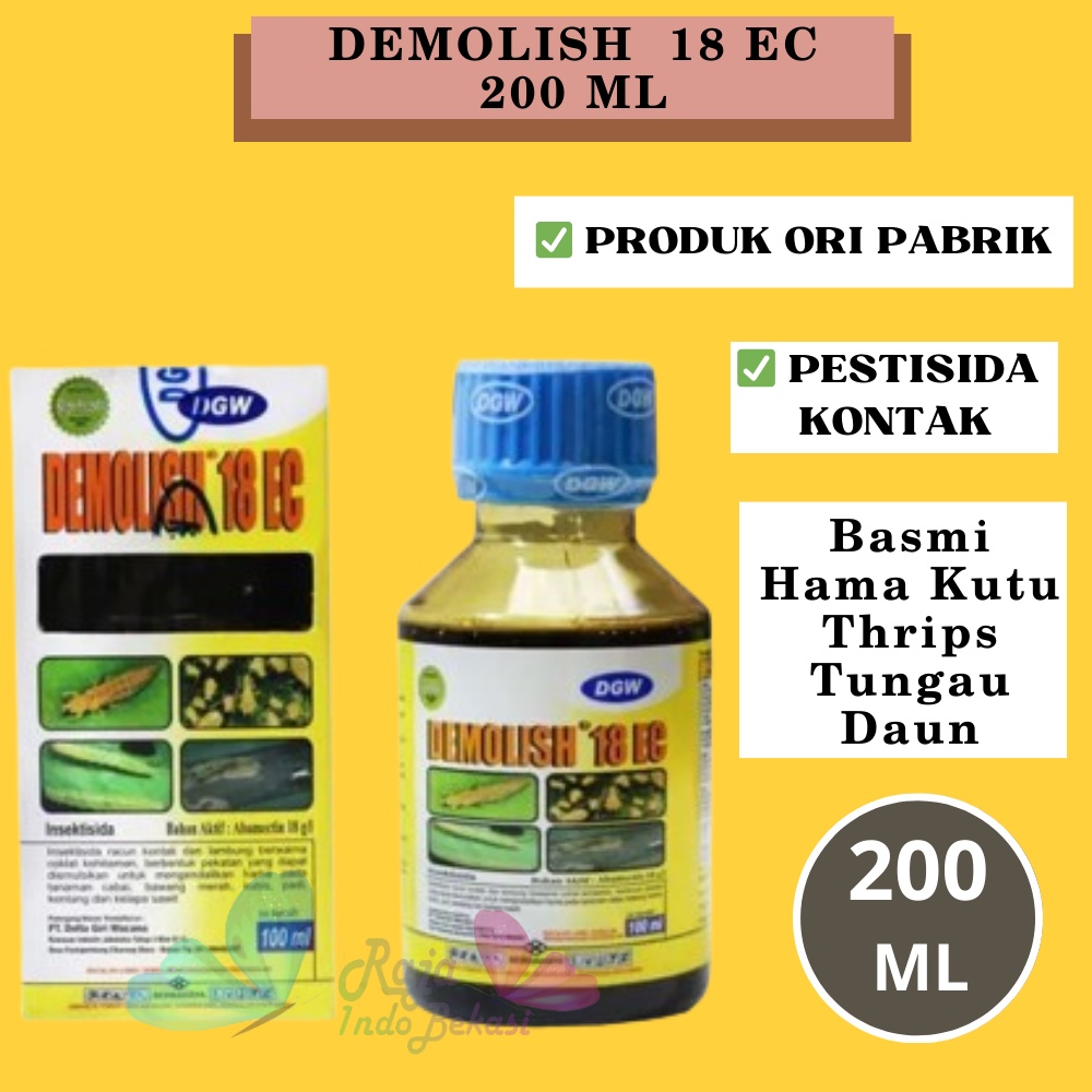 Jual ORI DEMOLISH 200ML Insectisida Abamektin Racun Kontak Hama Kutu ...