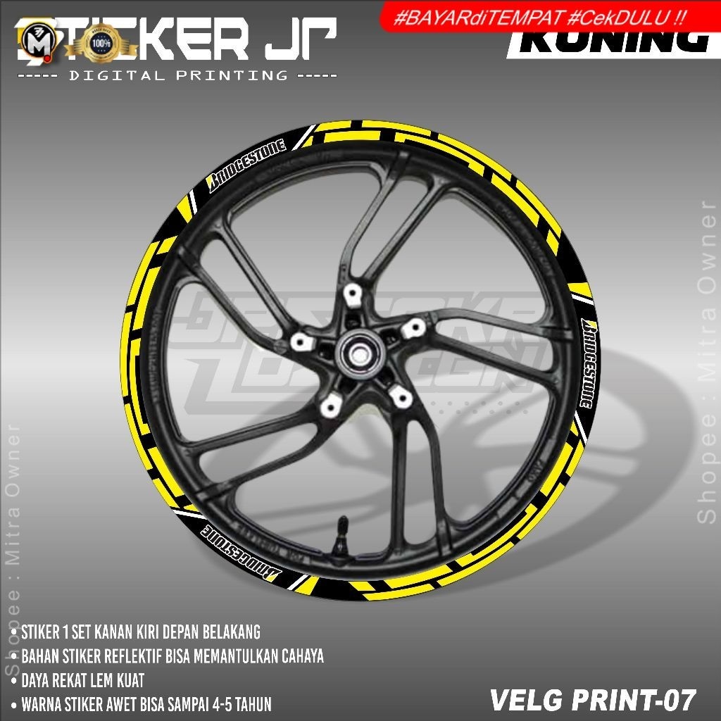 Jual Stiker Cutting List Velg Princut - Sticker Velg All Motor Matic ...