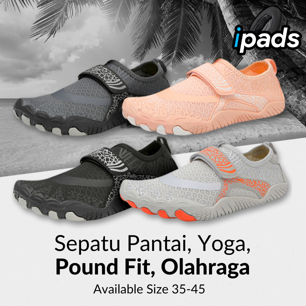 Jual Sepatu import Air Anti Slip Five Finger Olahraga Pantai Poundfit ...