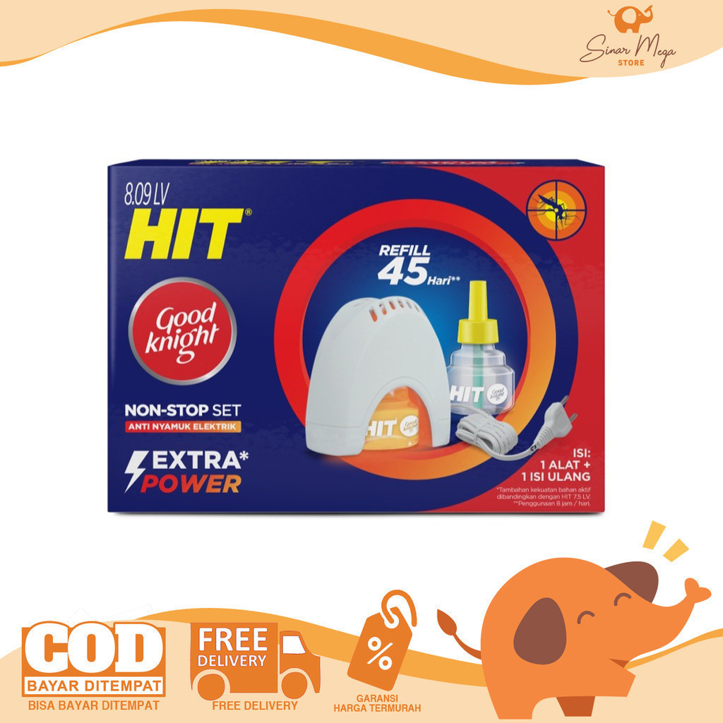 Jual HIT Good Knight Starter Kit NON-STOP Set Alat - Refill Fresh ...