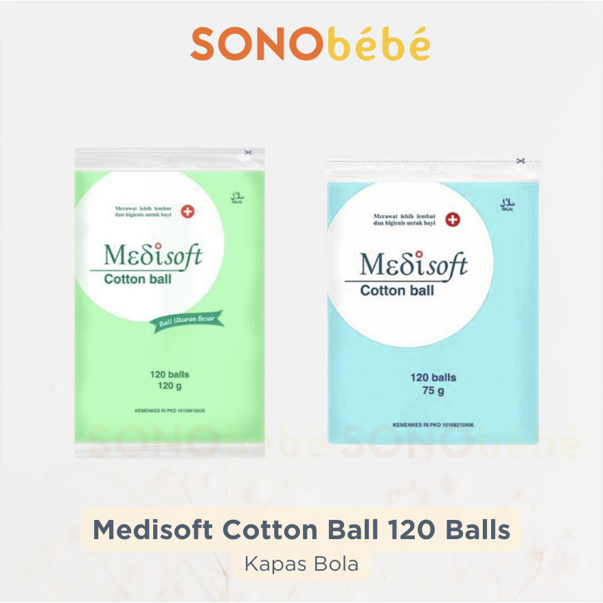 Jual Medisoft Cotton Ball 120Balls (Kapas Bola Bayi) | Shopee Indonesia