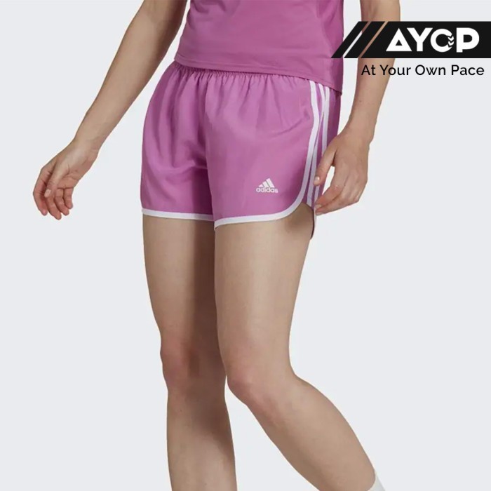 Jual Adidas Marathon 20 Women’s Running Shorts - Pulse Lilac | Shopee ...