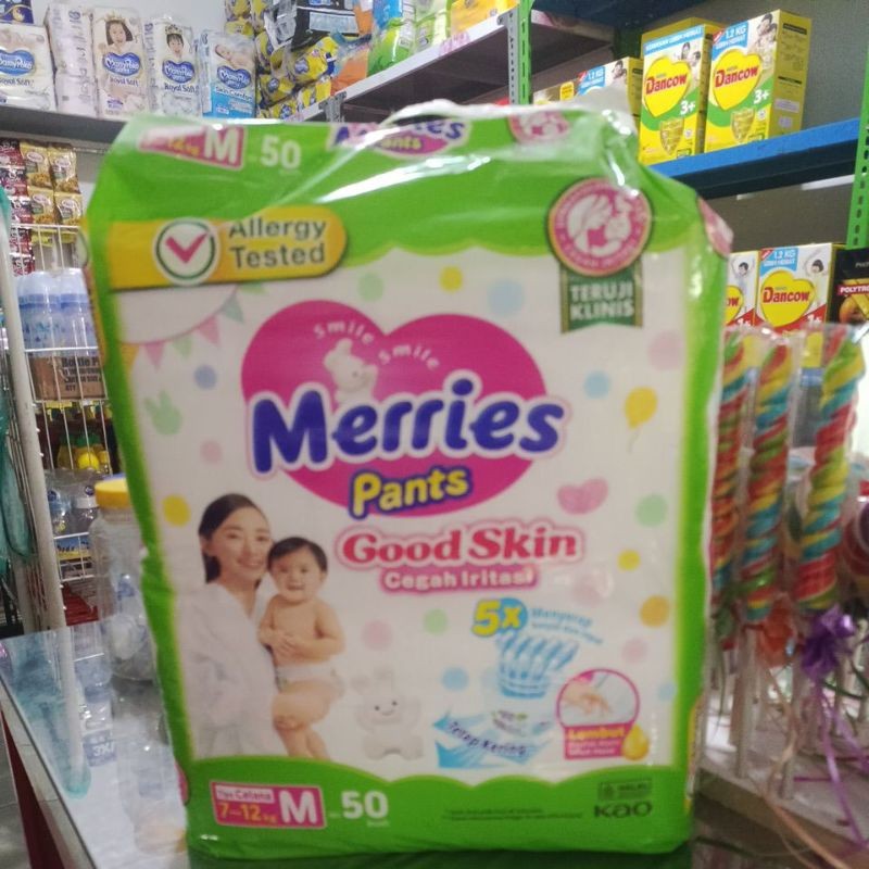 Jual Merries pants M50 - popok merries - pempers merries ukuran m50 ...