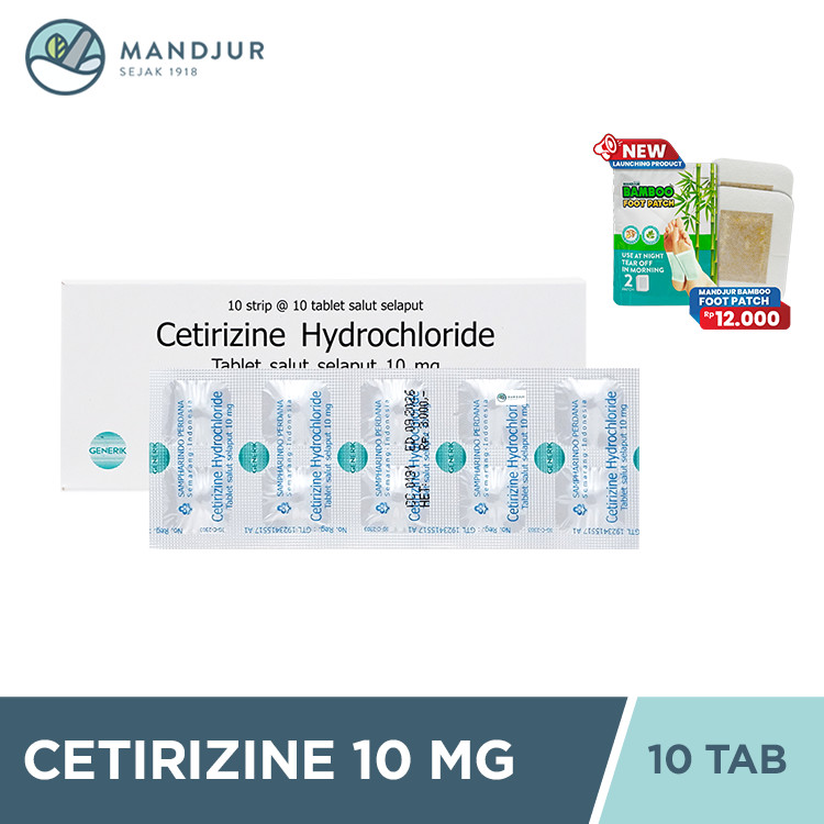 Jual Cetirizine 10 mg 10 Tablet - Obat Rhinitis dan Gatal Alergi ...