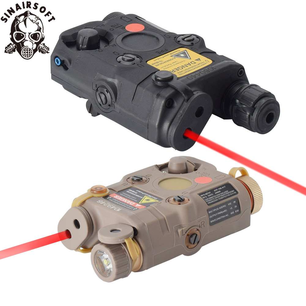 Jual SINAIRSOFT Tactical AN PEQ-15 PEQ15 LA5C LED White Light Red Dot ...