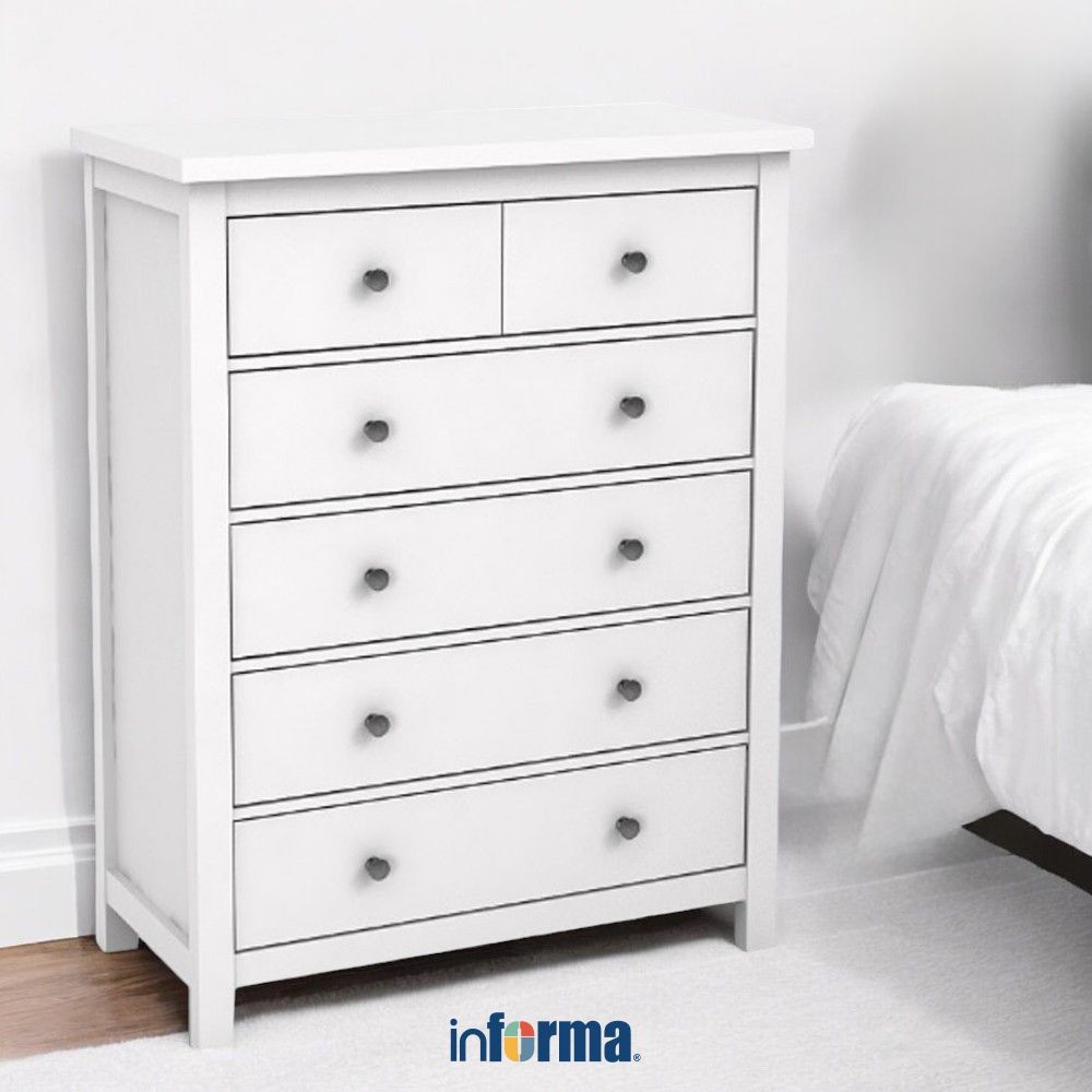 Jual Informa Emma Laci Pakaian 5 Tingkat - Putih Laci Kabinet Serbaguna ...