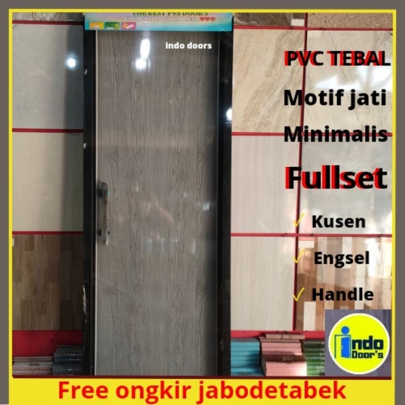 Jual PINTU KAMAR MANDI PVC TEBAL TIDAK MUDAH KEROPOS / JEBOL / PINTU ...