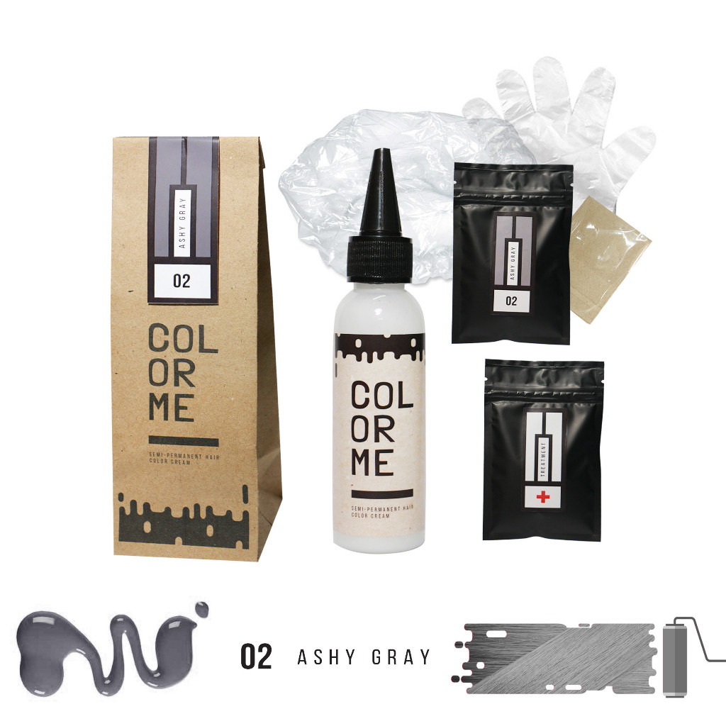 Jual COLOR ME CAT RAMBUT HAIR COLOR CREAM PEWARNA ABU LAVENDER ASH GRAY ...