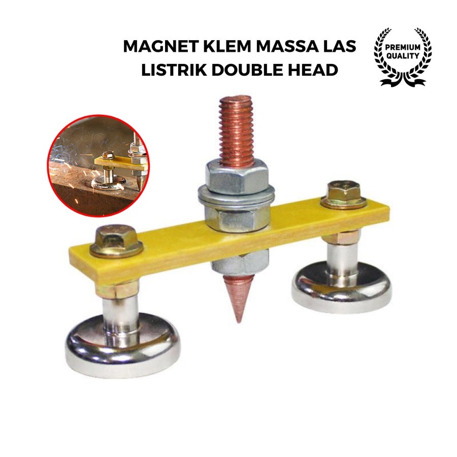 Jual Klem Tang Las Magnet Double utk Kabel Masa Mesin Travo Las Listrik ...