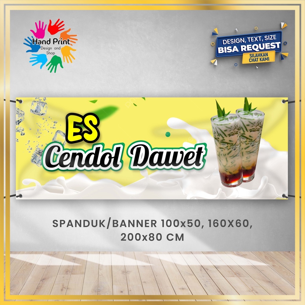 Jual SPANDUK / BANNER Es Dawet Es Cendol B Gratis Request | Shopee ...
