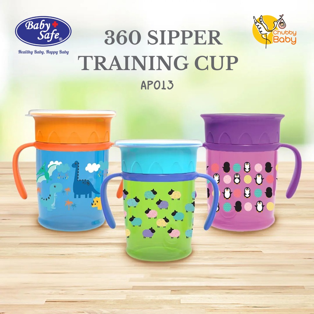 Jual Baby Safe 360 Sippy Training Cup with Handle AP013 | Gelas Minum ...