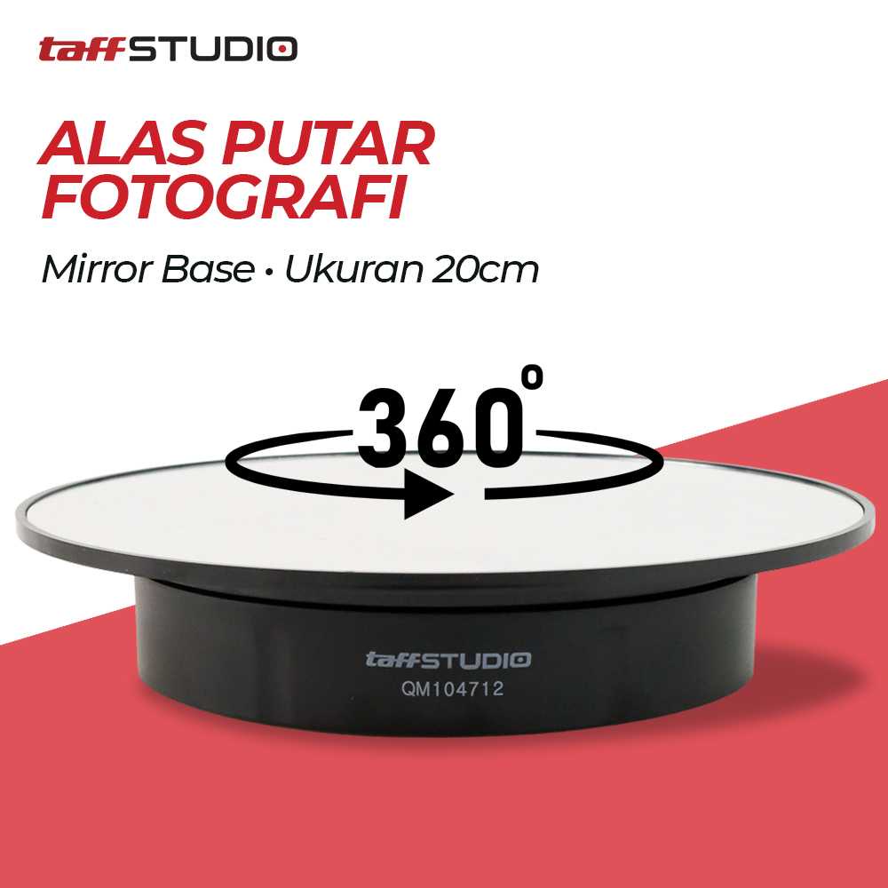 Jual TaffSTUDIO Alas Putar 20cm Alat Display Fotografi Live Video ...