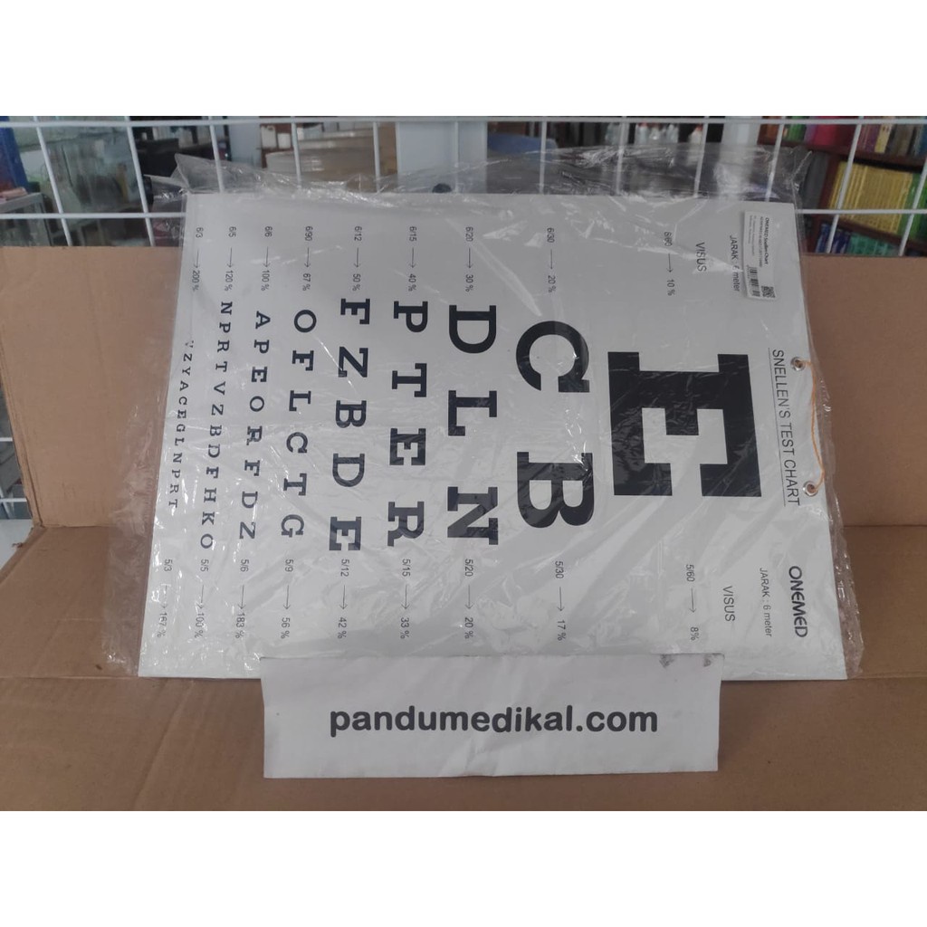 Jual Snellen chart / Alat tes mata / kertas tes mata | Shopee Indonesia