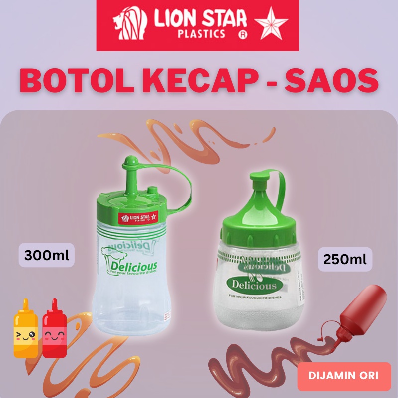Jual Lion Star - Botol Saos Kecap - Bistro Sauce Keeper 250ml - 300ml - 425ml - 600ml - 800ml ...
