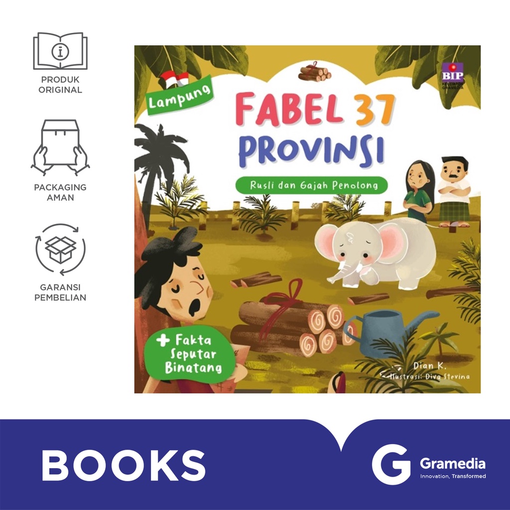 Jual Fabel 37 Provinsi - Lampung Rusli dan Gajah Penolong (Dian ...