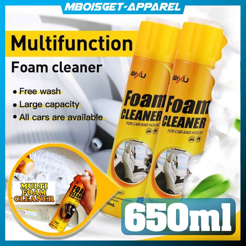 Jual MBOISGET - Foam Cleaner Spray Multifungsi Car Interior Agent Cleaner 650 ml | Shopee Indonesia