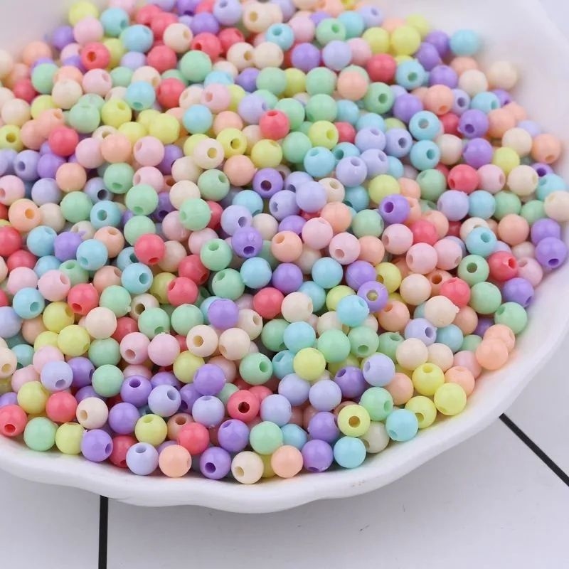Jual 20 Gram Mote Susu Bulat Manik Manik Kapur Susu Pastel 4Mm, 6Mm, 8Mm | Shopee Indonesia