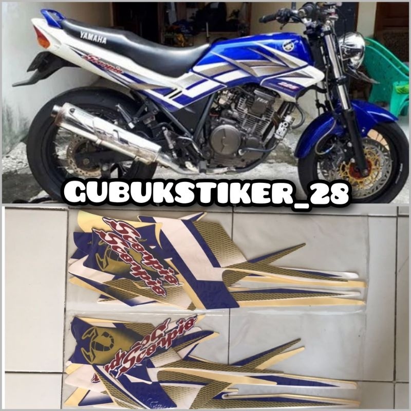 Jual STRIPING STIKER LIS BODY MOTOR YAMAHA SCORPIO Z STEKO 225 TAHUN ...