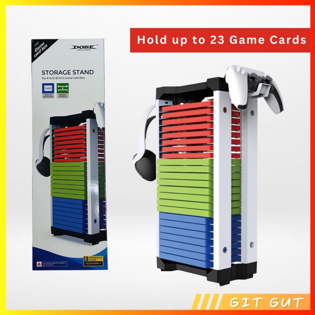 Jual Stackable Game Storage Tower stand Disc Rak Rack PS4 PS5 Xbox ...