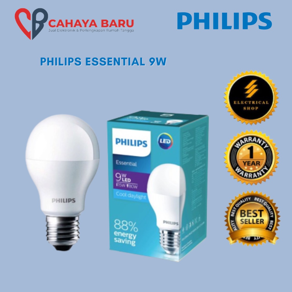 Jual PHILIPS ESSENTIAL 9W | Shopee Indonesia