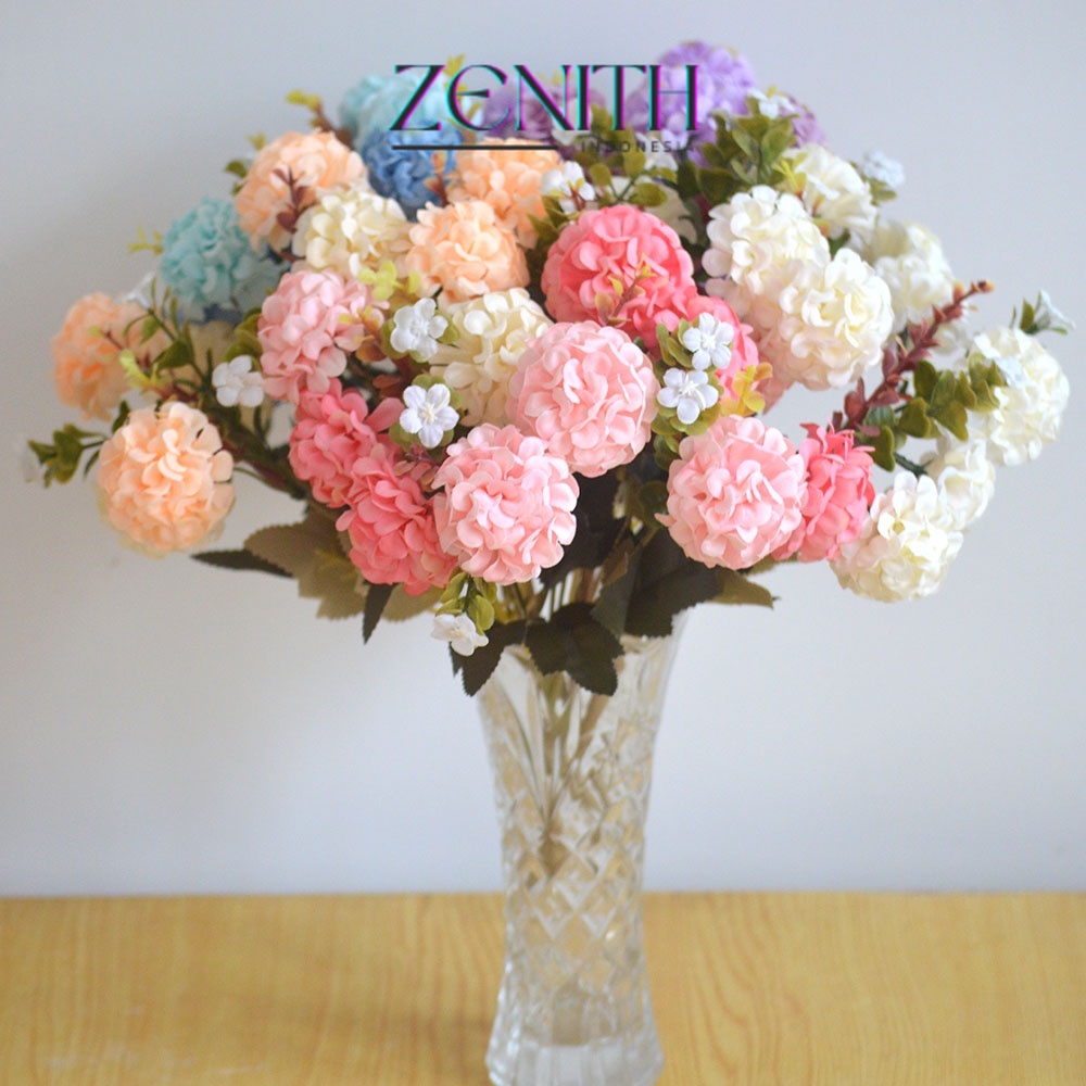 Jual Zenith - Bouquet bunga P91 TENTEN Krisan Bola Hydra Artifisial ...