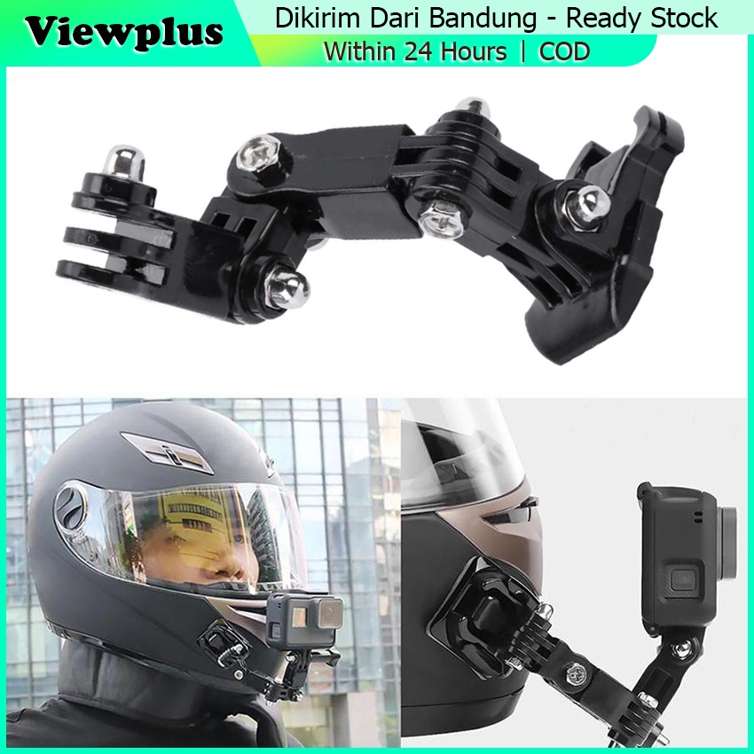 Jual Mounting Helm Action Cam Helmet Chin Mount Gopro Osmo Brica Akaso ...
