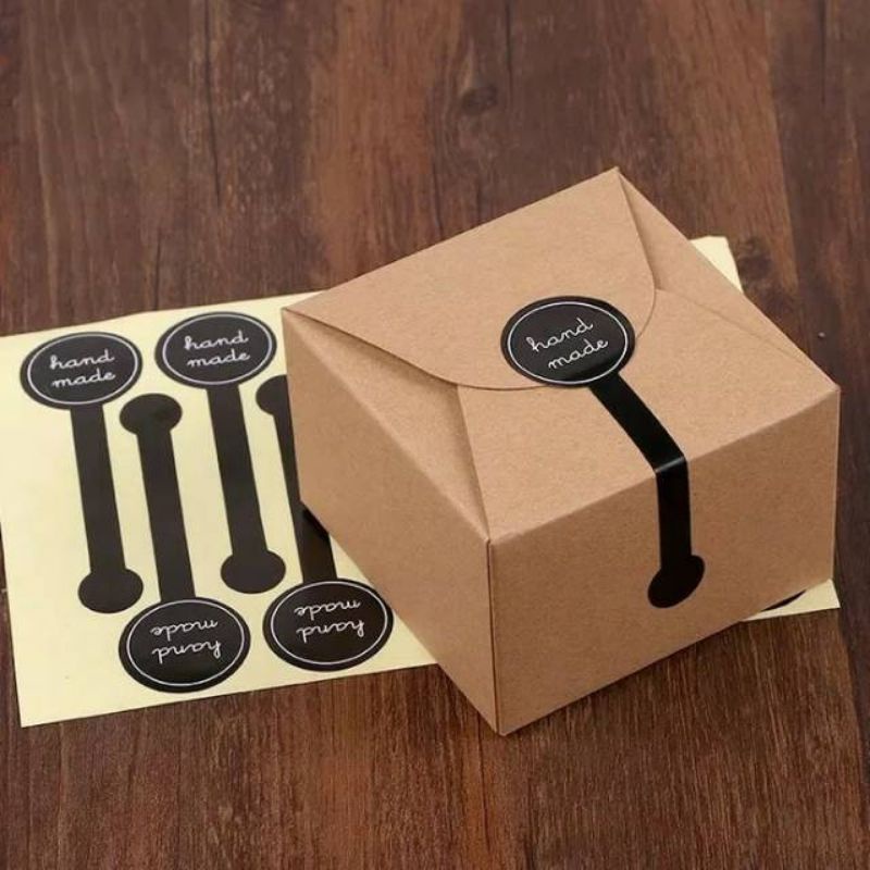 Jual Sticker Cookies Handmade Hitam / Sticker Label Kemasan Dus ...