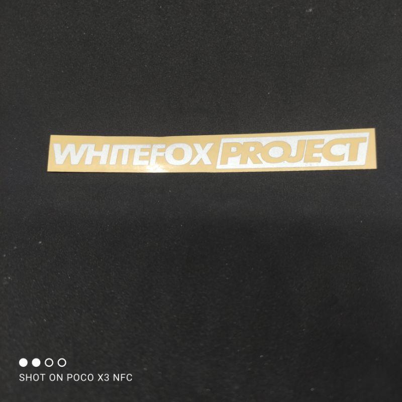 Jual stiker whitefox project cutting stiker - stiker reflektif (A19 ...