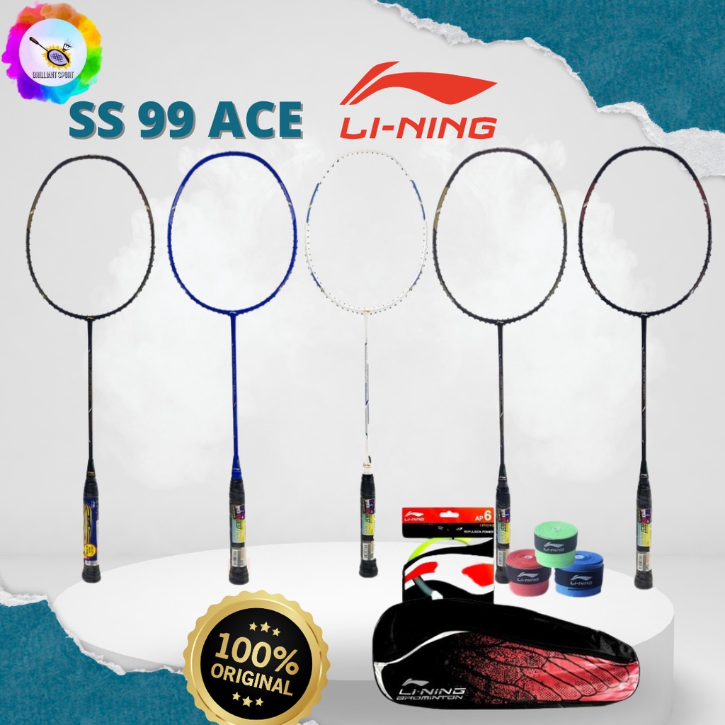 Jual RAKET BADMINTON RAKET LINING SUPER SERIES SS 99 ACE ORIGINAL 100% ...