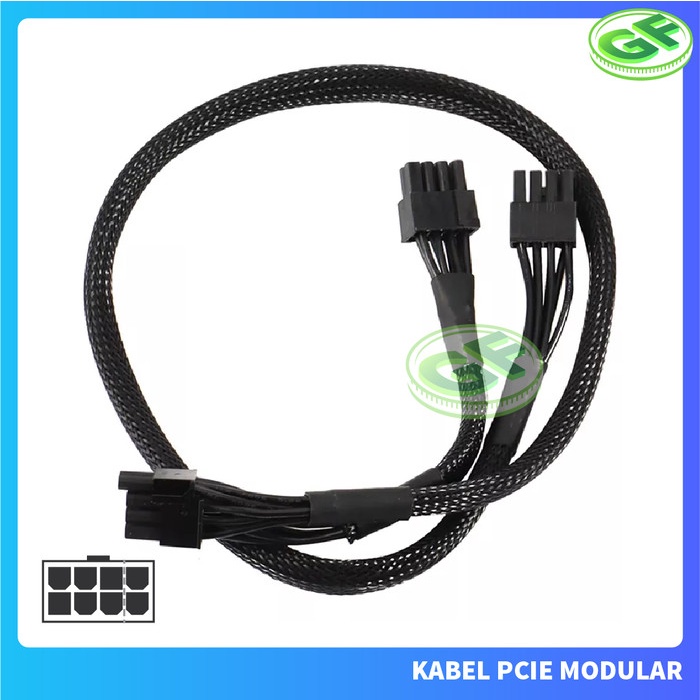 Jual Kabel Modular Corsair PCIe 8 Pin To Dual 6+2 Pin PCI-e Cable ...