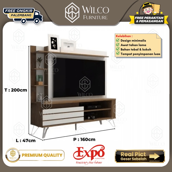 Jual Lemari Tv Partisi Expo VR 1678 / Meja Televisi Modern / Lemari ...