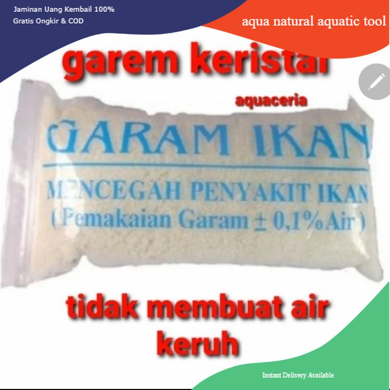 Jual Garam aquarium garem ikan hias obat 500 gr saset | Shopee Indonesia