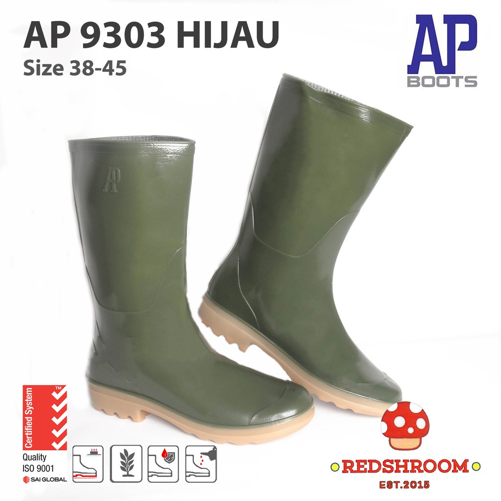 Jual Sepatu Boot Tinggi AP Boots AP 9303 sepatu JUMBO EXTRA LARGE Boots ...