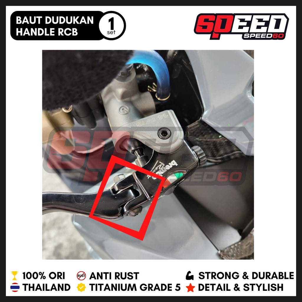 Jual Baut Dudukan Handle RCB Brembo Baut Titanium Grade 5 Probolt Thailand King Nut | Shopee ...