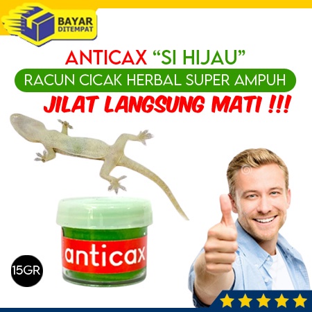 Jual Racun Cicak Herbal Paling Ampuh ANTICAX Hijau Obat Anti Cica Cecak ...